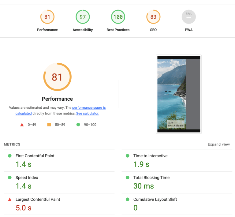 在本機以及 GitLab CI/CD 整合效能監測工具 Google LightHouse – MUKI space*