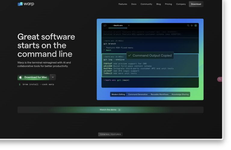 Warp：使用 AI 協作提高生產力的終端機，強大的筆記功能，讓我再也不用記指令啦 – MUKI space*