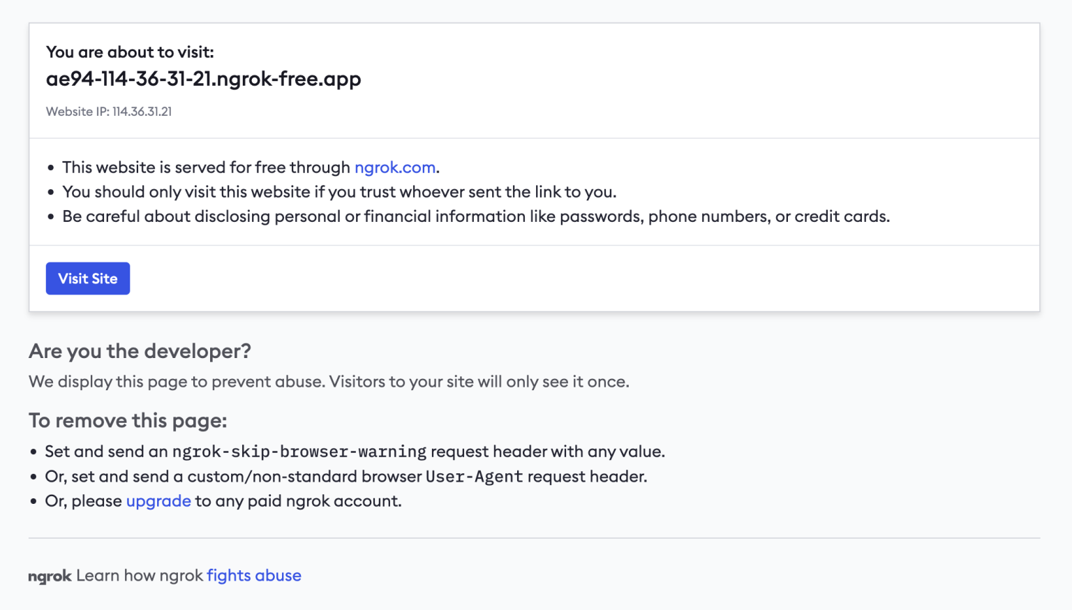 使用 Ngrok 掛 API 代理出現 err_ngrok_6024 的解決方法 – MUKI space*