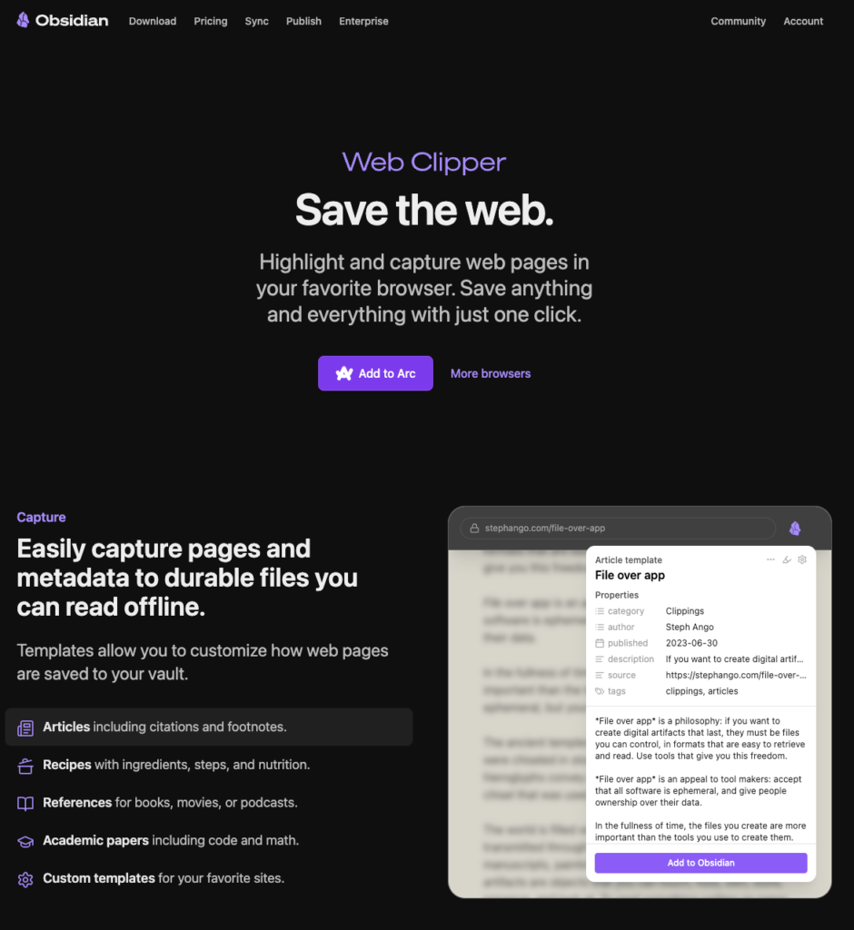Obsidian Web Clipper 可能是現今最強大的 AI 網頁剪輯工具 – MUKI space*
