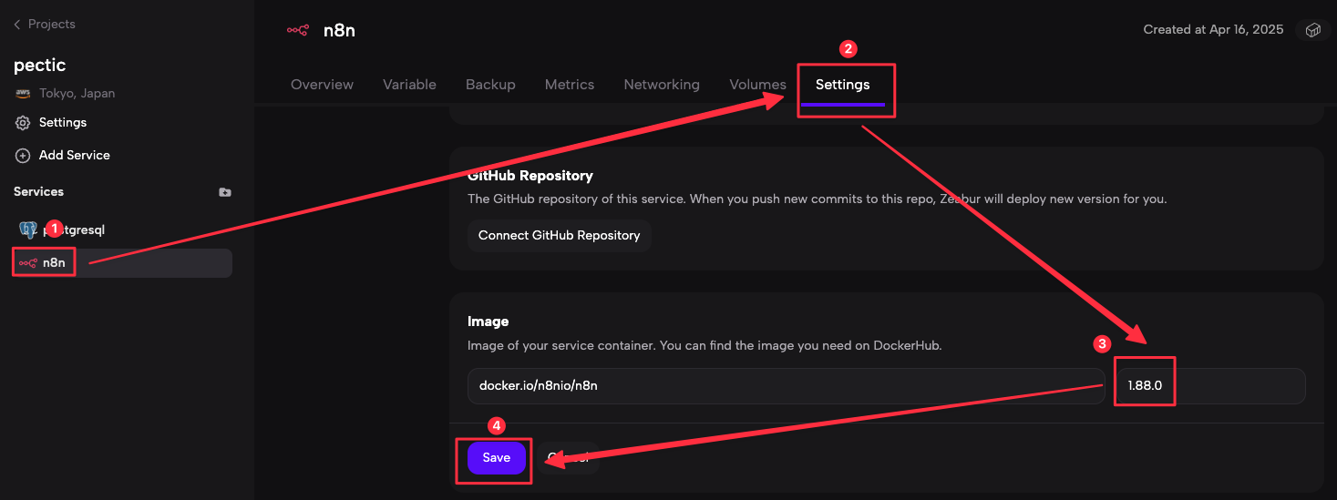 如何使用 Zeabur 部署你的 n8n 服務 – MUKI space*